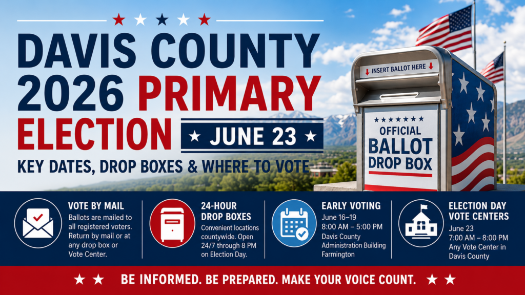 Davis County 2026 Primary Election: Key Dates, Drop Boxes & Where to ...